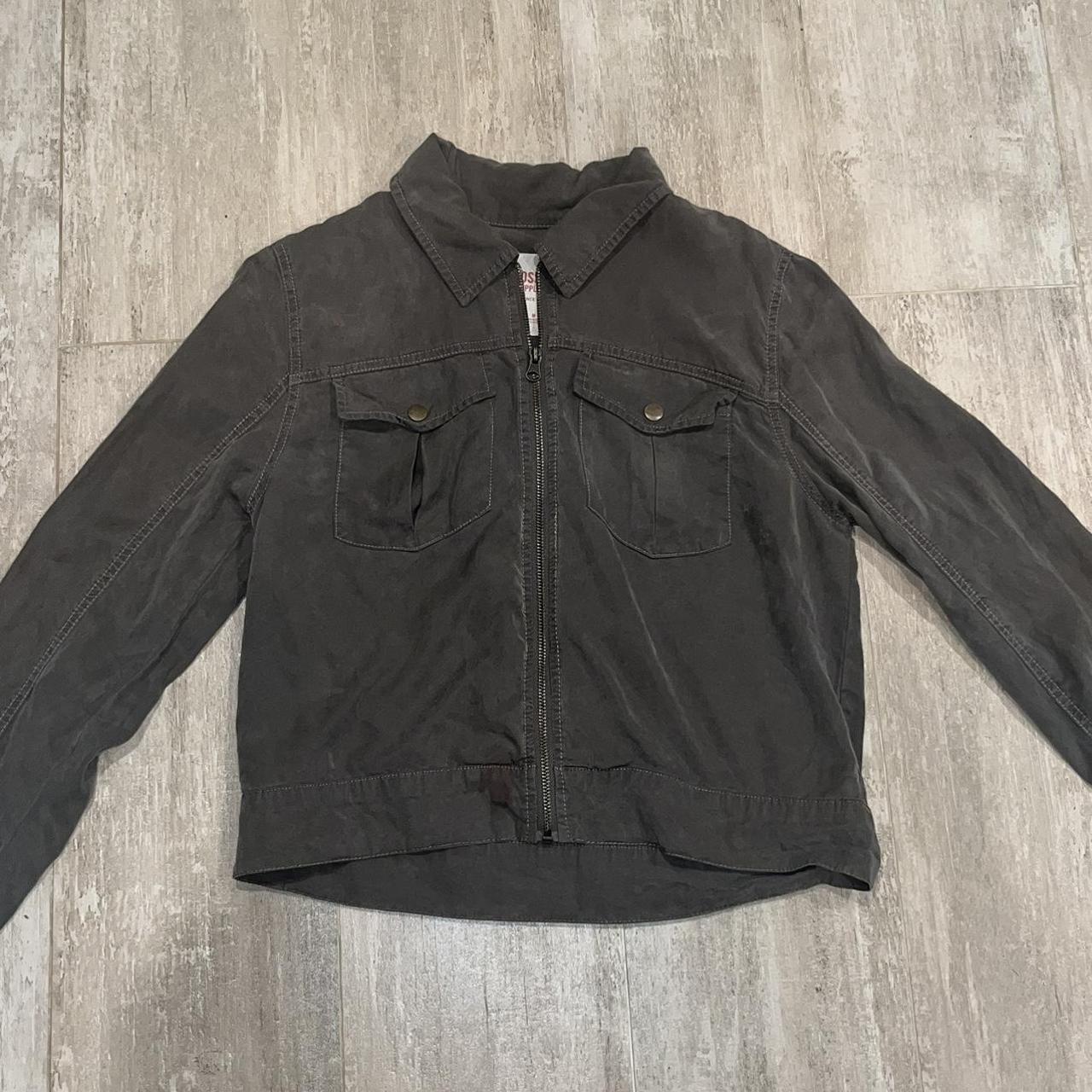 Mossimo Supply Green Zip up Jacket Size: M - Depop