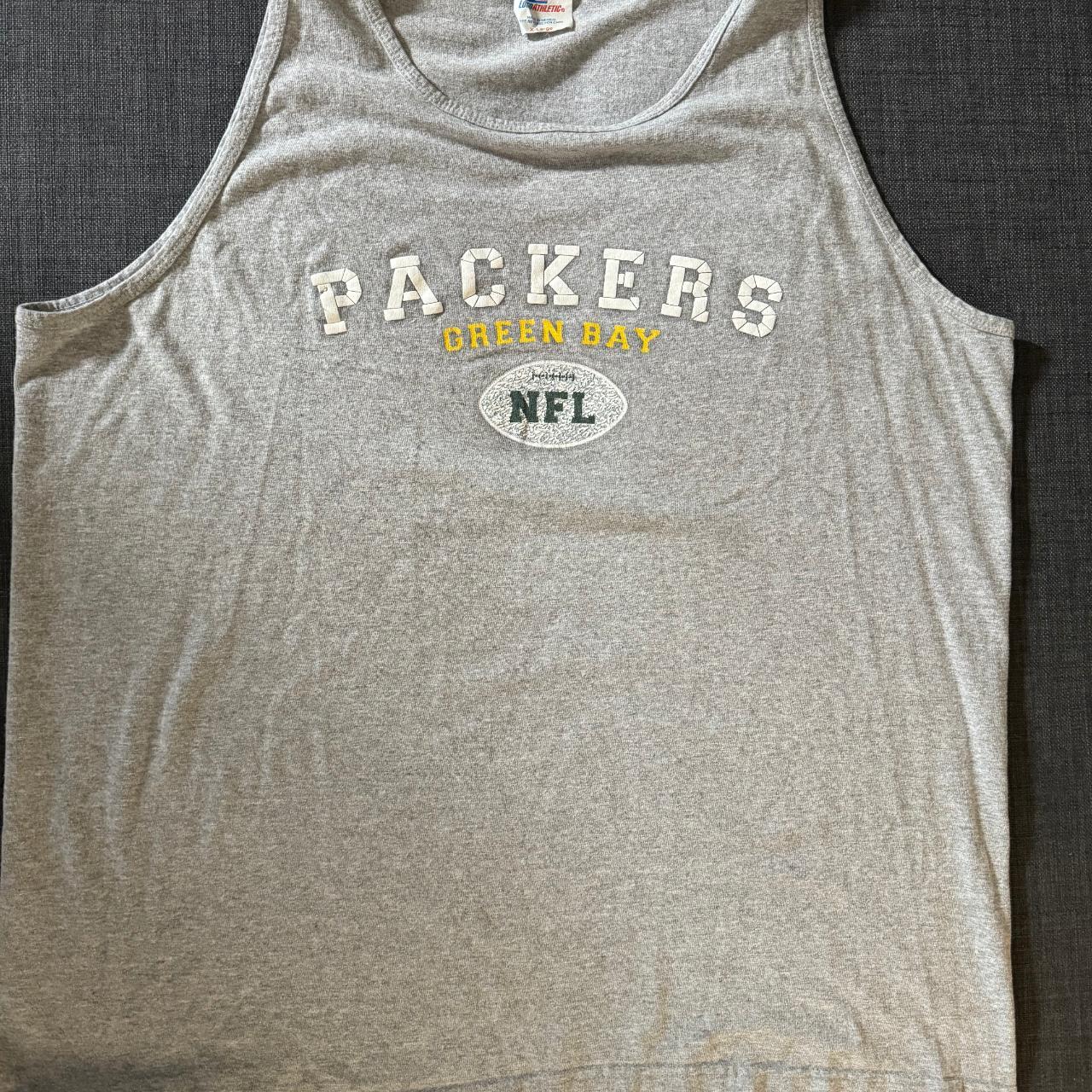 Green Bay Packers Logo Athletic Tank Top Size... - Depop