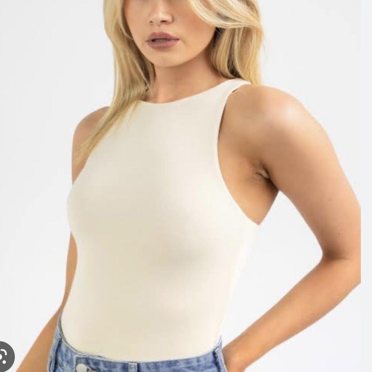 Pale yellow body suit - size 10 - doesn’t have... - Depop