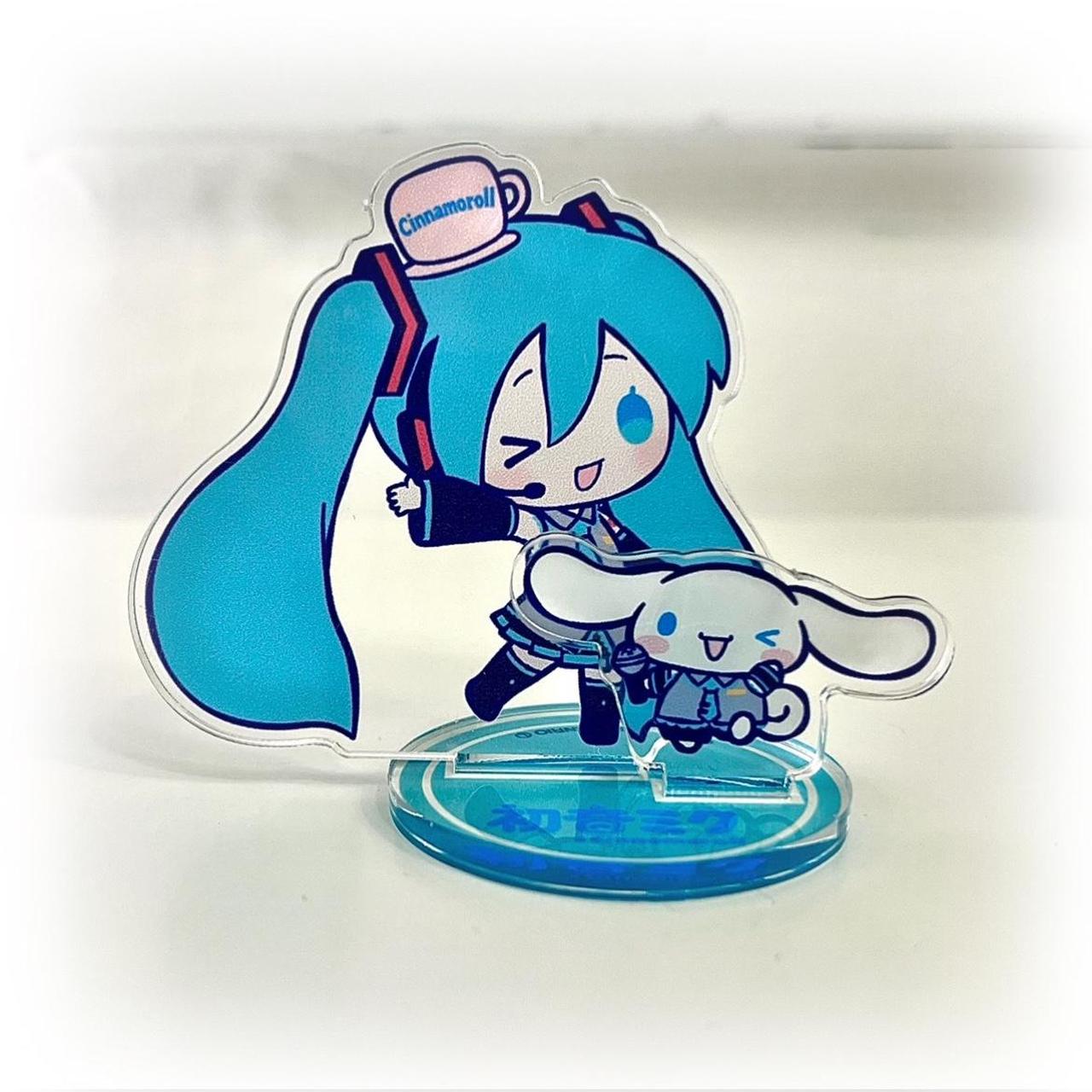 Official Hatsune Miku x cinnamonroll mini standee... - Depop Official Hatsune Miku x cinnamonroll mini standee... - Depop