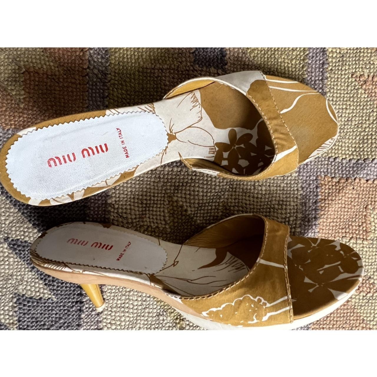Vintage Miu Miu clogs , mules slides Very 90s Size 40 - Depop