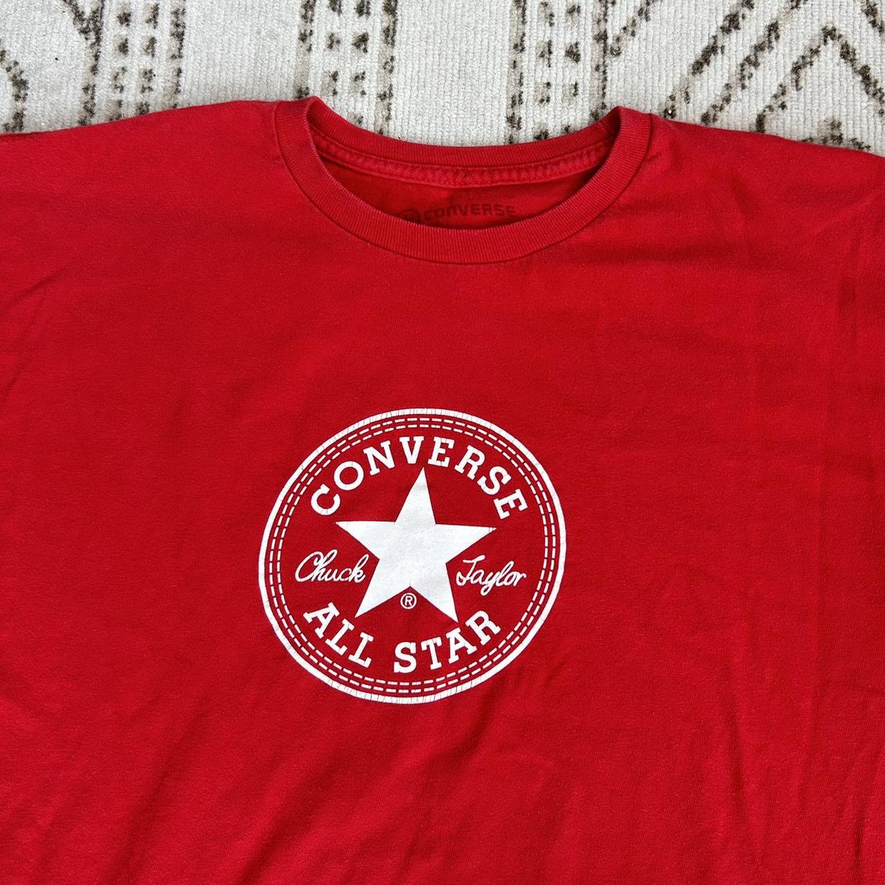 Converse chuck Taylor all star shirt Size xl Good... - Depop