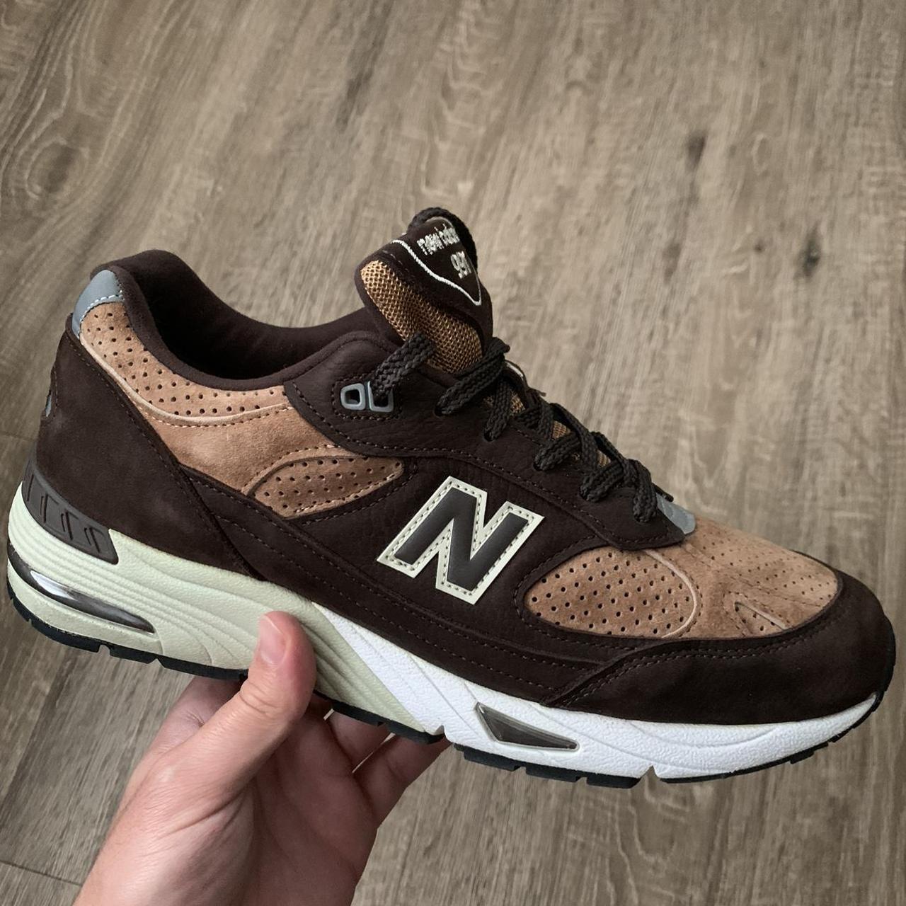 New balance 991 mocha. Worn once, perfect condition.... - Depop