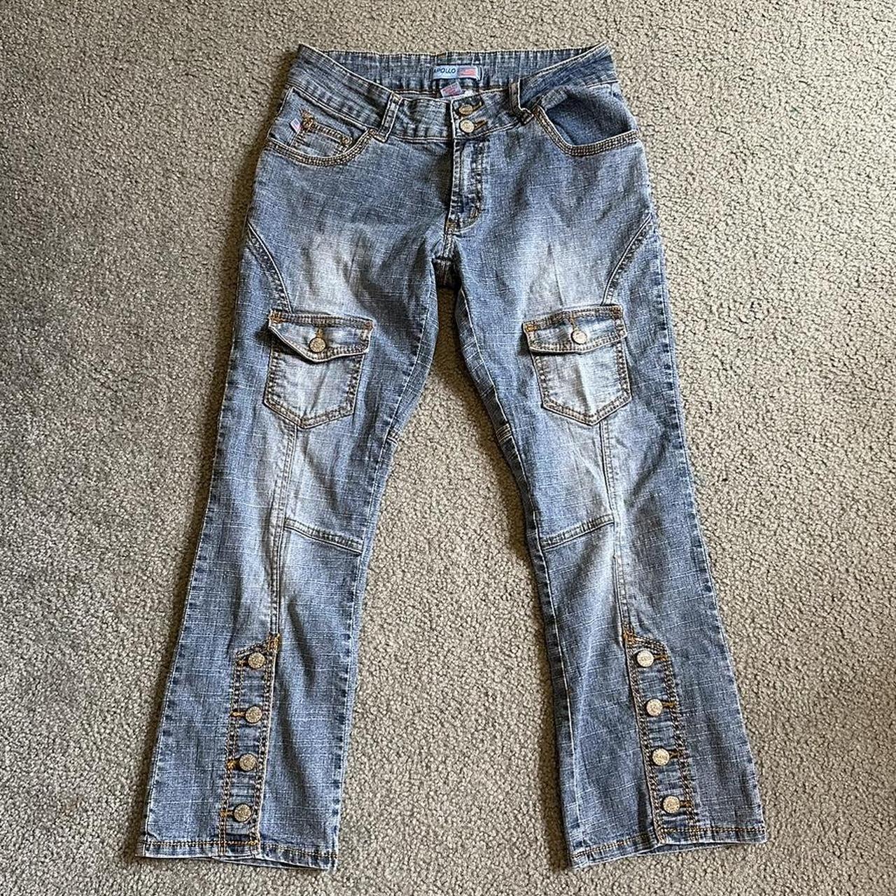 Y2K Apollo jeans Size 5/6 Measurements flat:... - Depop
