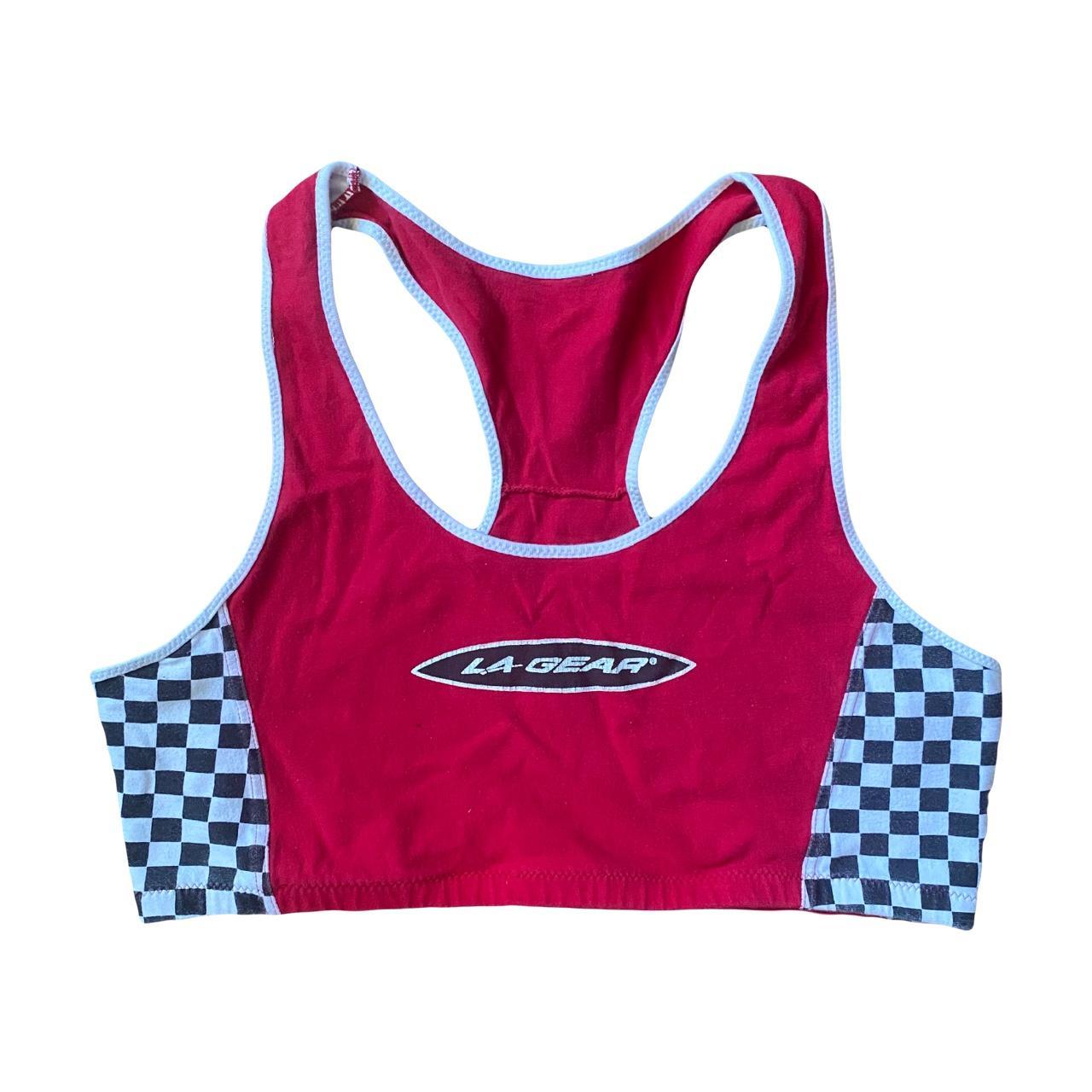 vintage racing “LA Gear” sports bra size - large... - Depop