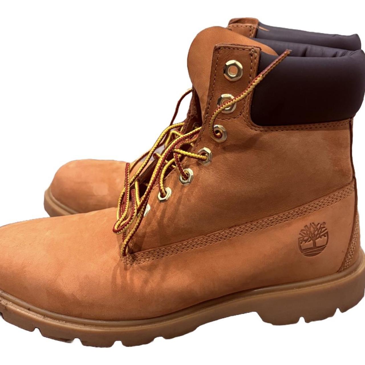 Tan timberland boots with box | Depop