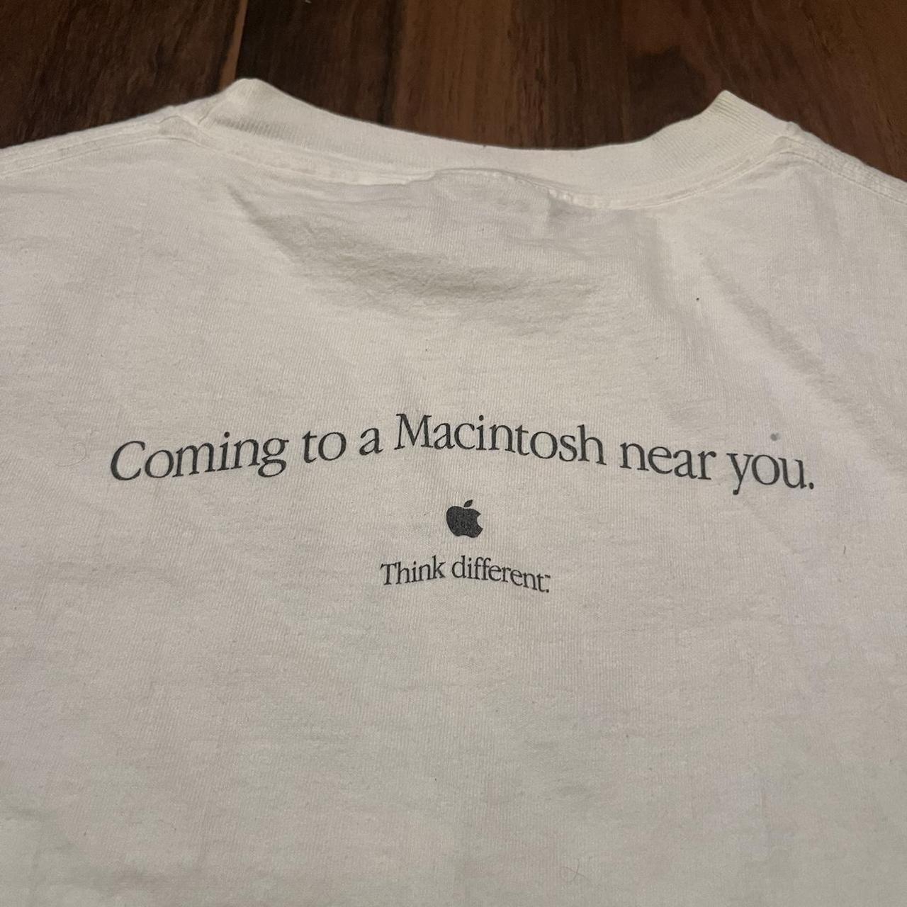 Vintage tech tee Apple Macintosh Size large Good... - Depop