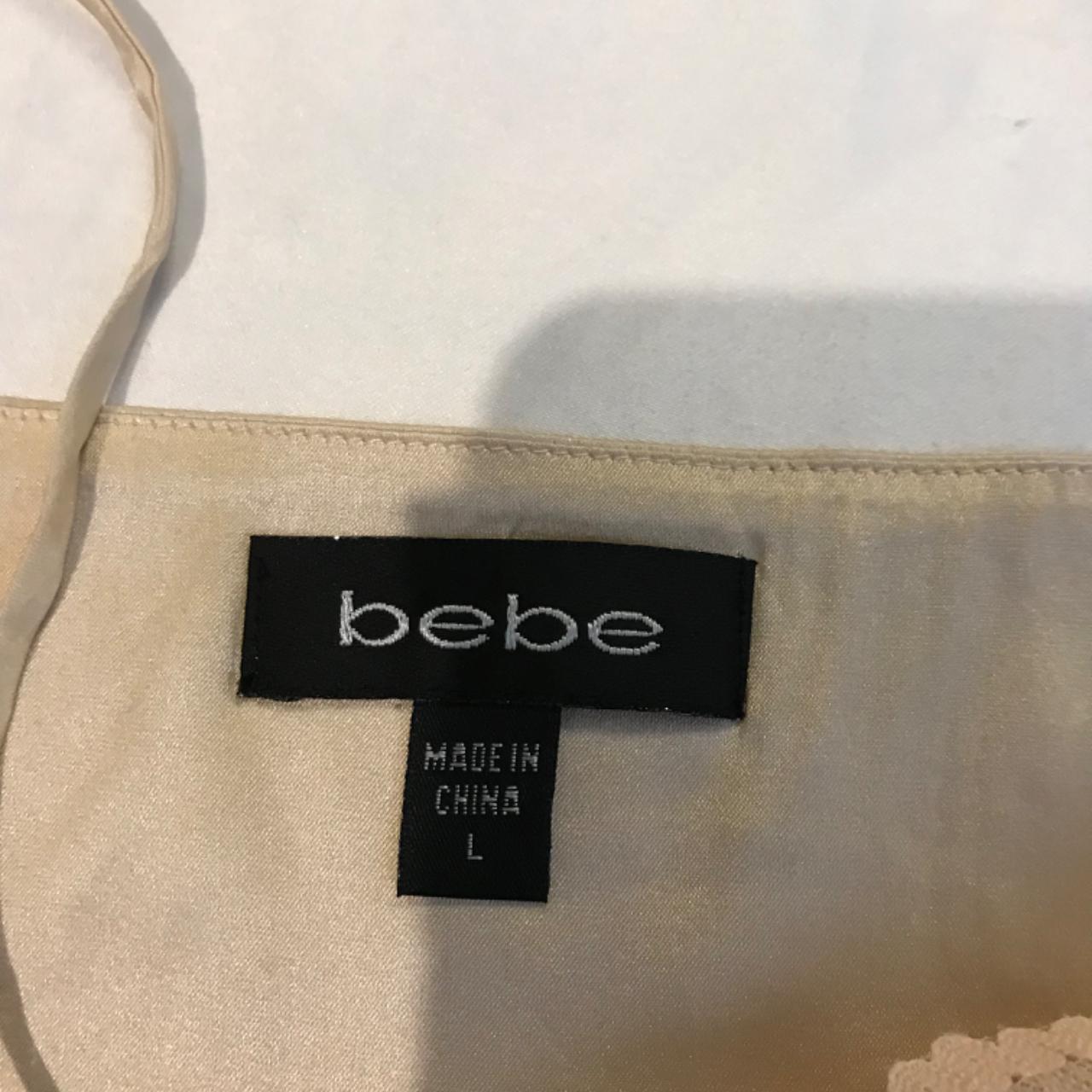 Bebe Women's Cream Vest | Depop