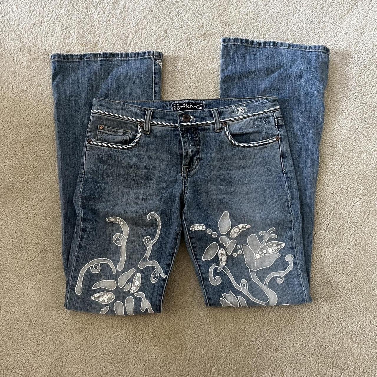 Super unique switch usa jeans, size 29. No flaws,... - Depop