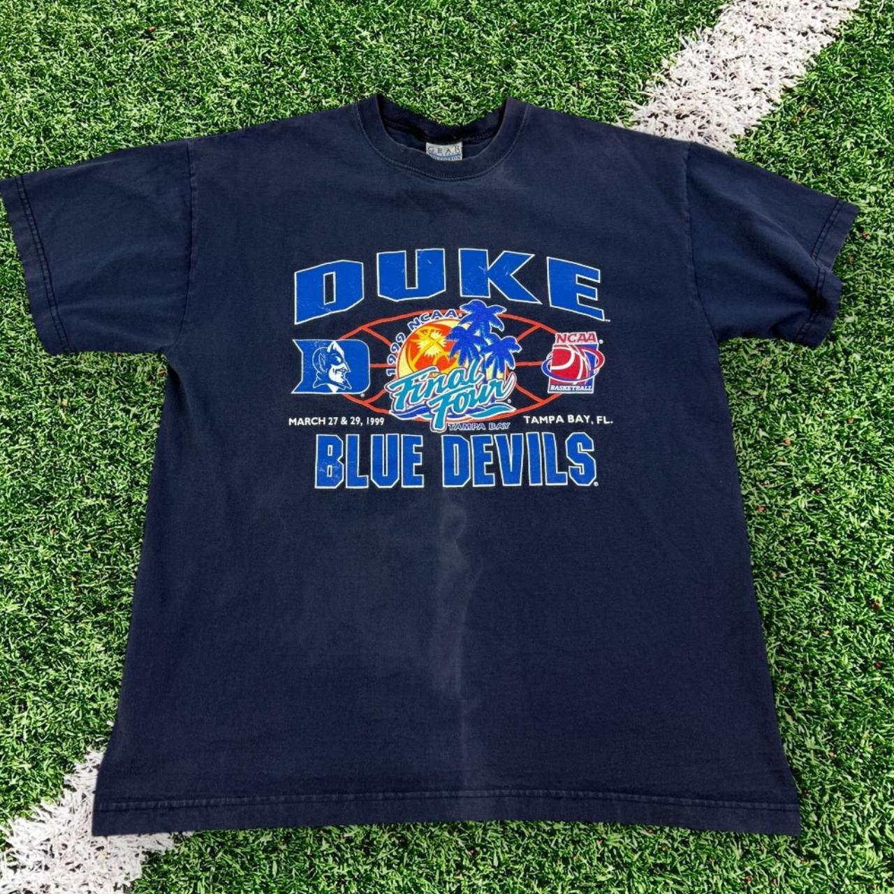 Vintage 90s Duke Blue Devils Shirt 1999 Final Four... - Depop