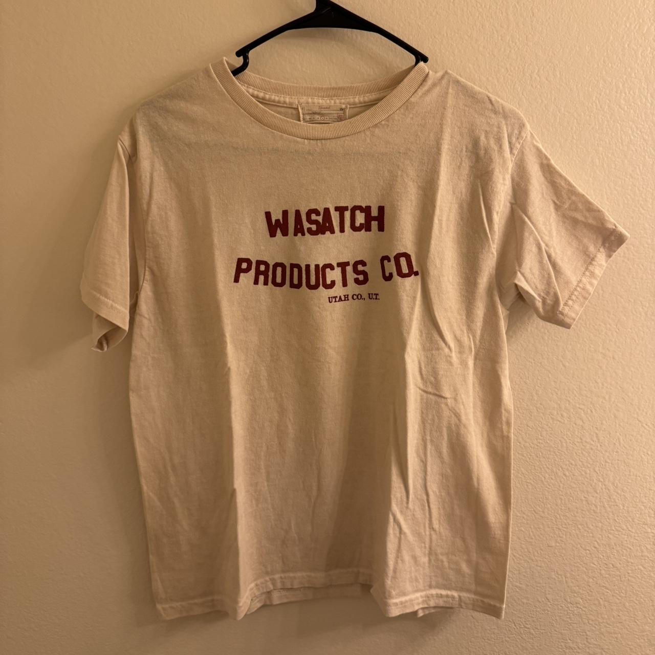 Wasatch Products Co. Tee Worn once Size large fits... - Depop