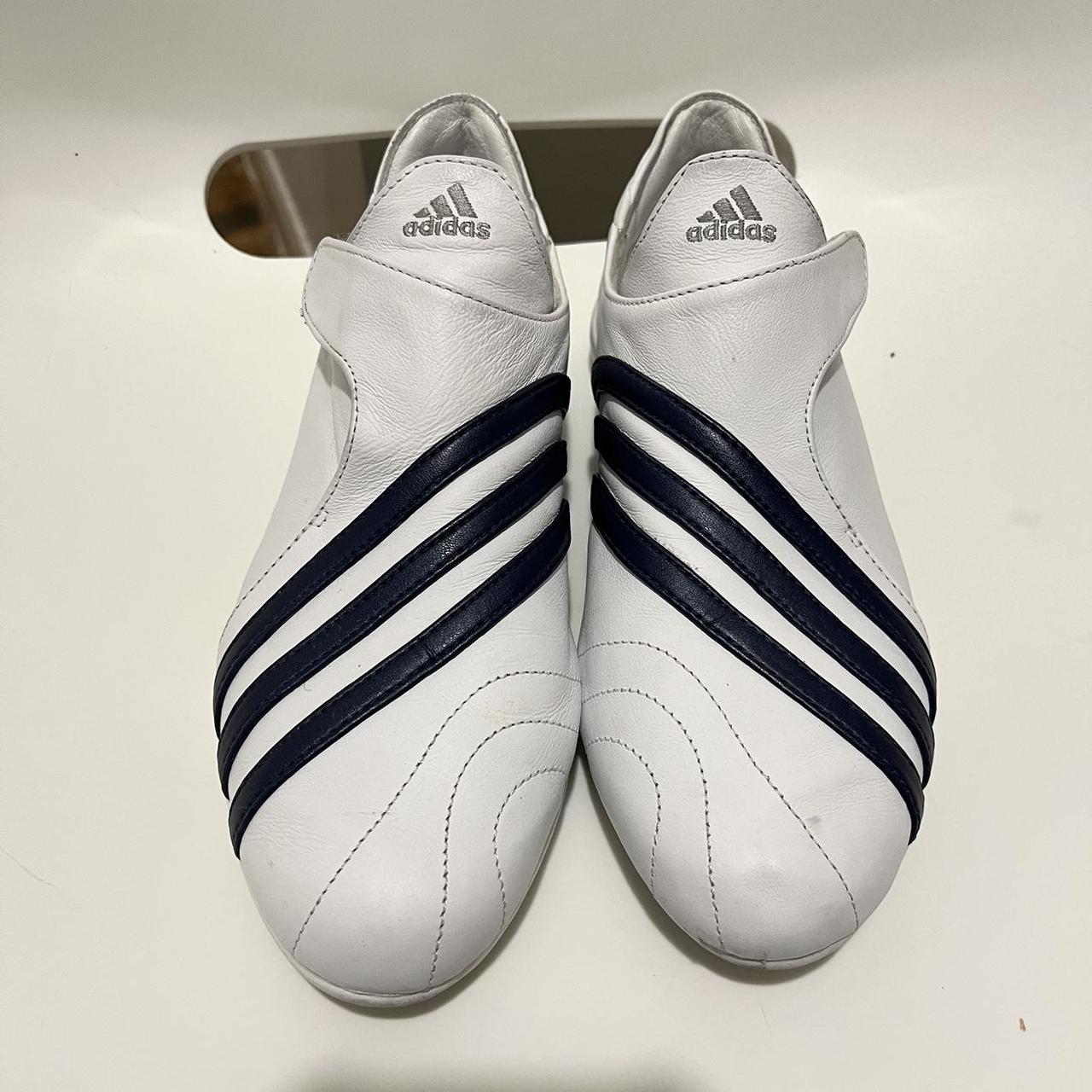 2000s archive vintage Adidas slip on sneakers White... - Depop