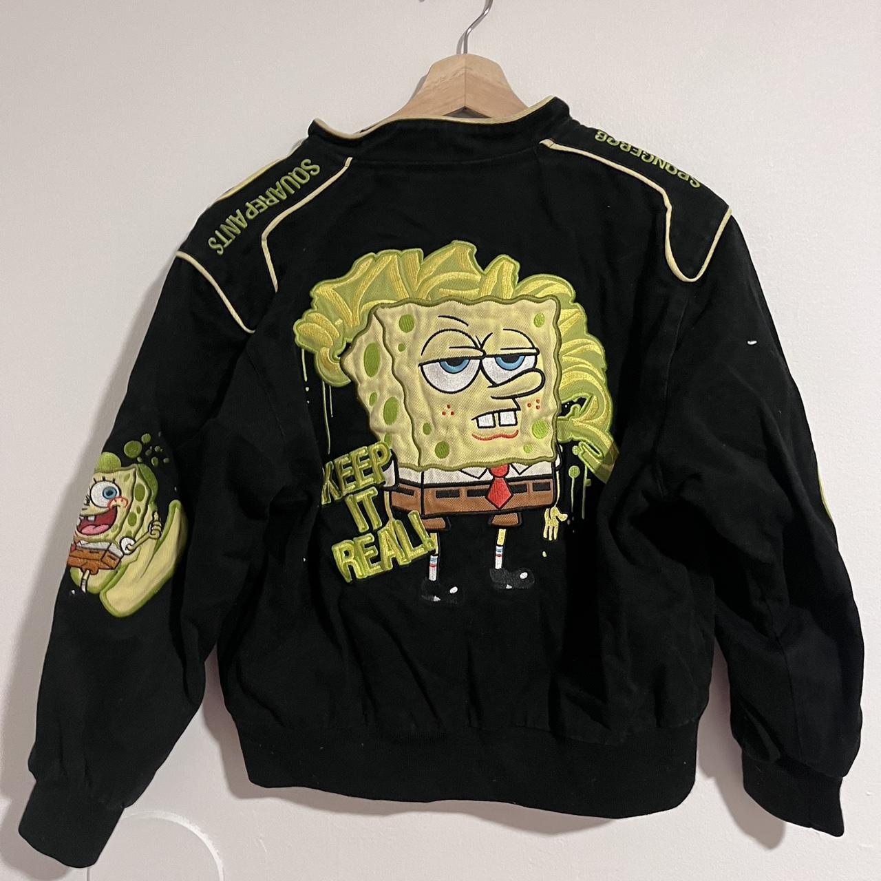 Spongebob Squarepants bomber jacket... - Depop