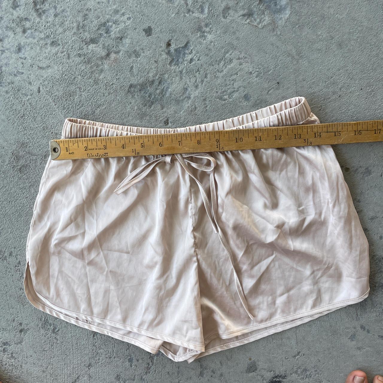 Satin Mini Shorts Tagged S Pretty Cheeky, Super... - Depop