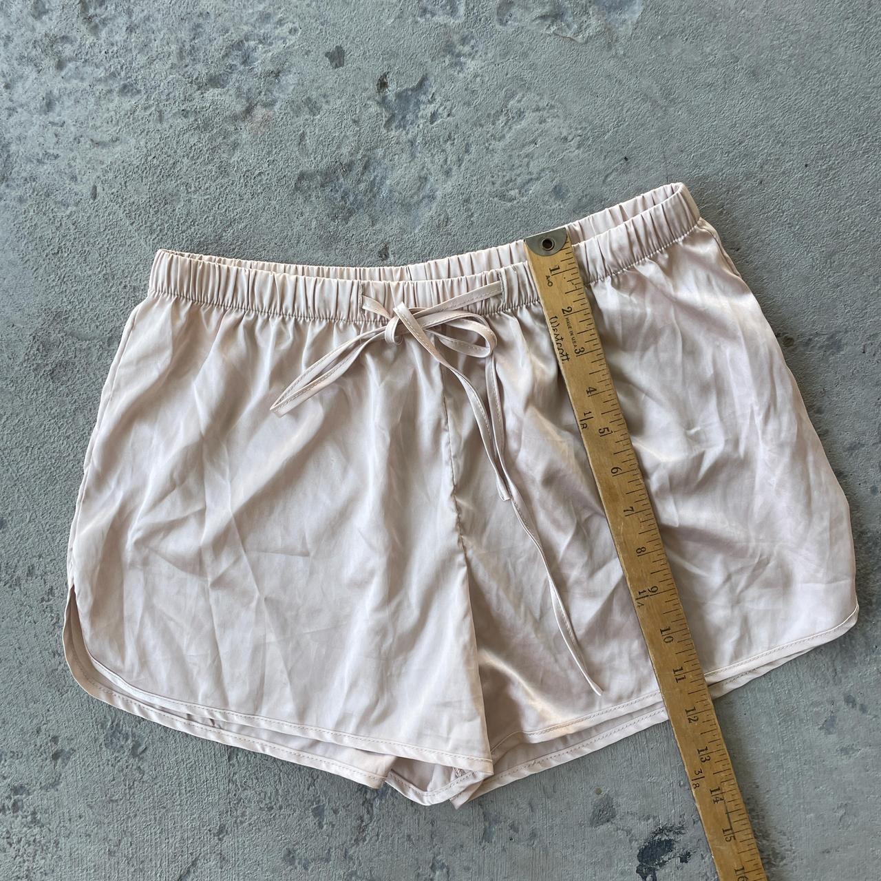 Satin Mini Shorts Tagged S Pretty Cheeky, Super... - Depop