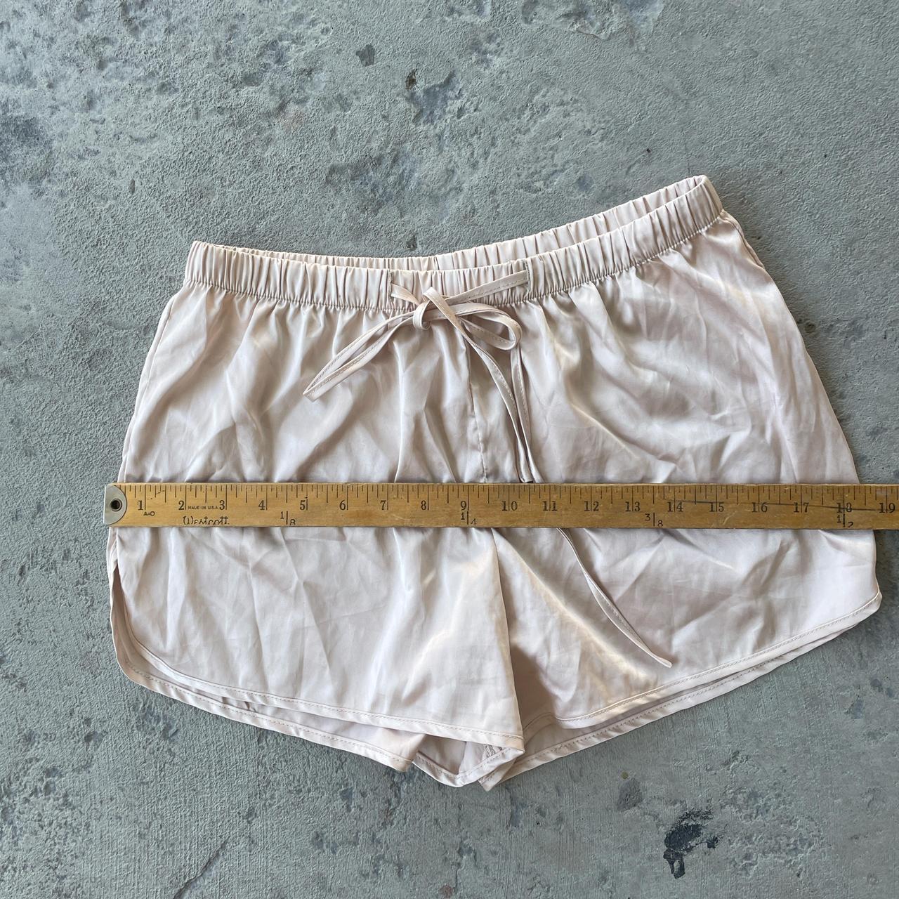 Satin Mini Shorts Tagged S Pretty Cheeky, Super... - Depop