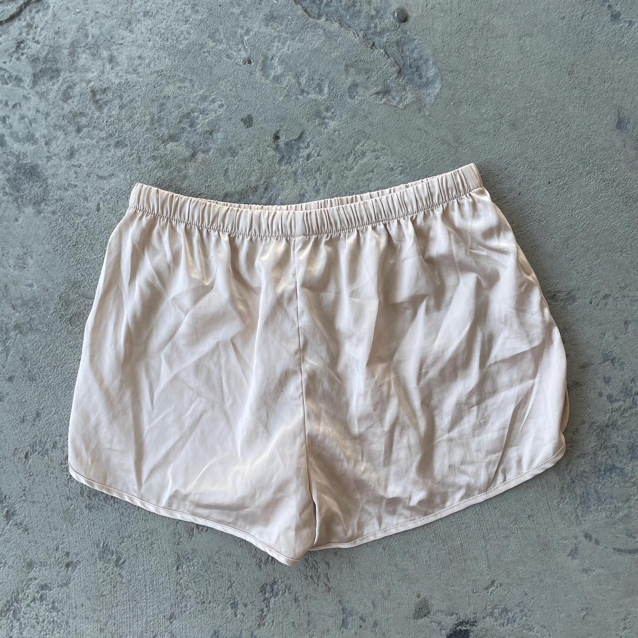 Satin Mini Shorts Tagged S Pretty Cheeky, Super... - Depop