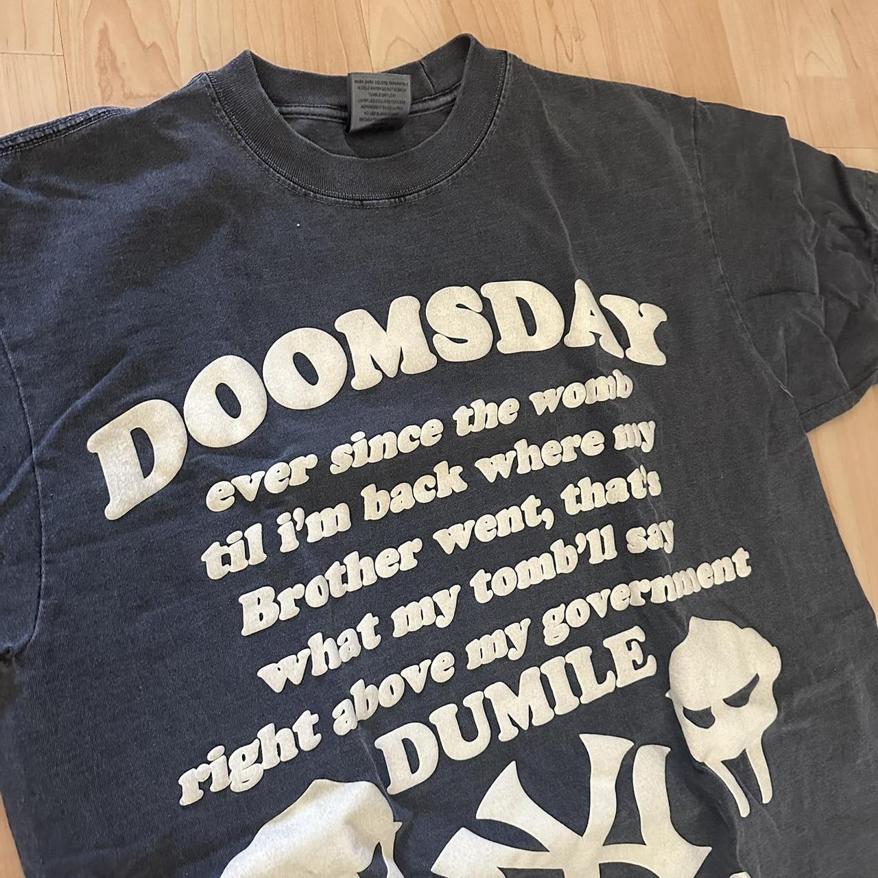 mf DOOM doomsday tee rip dumile printed on a... - Depop