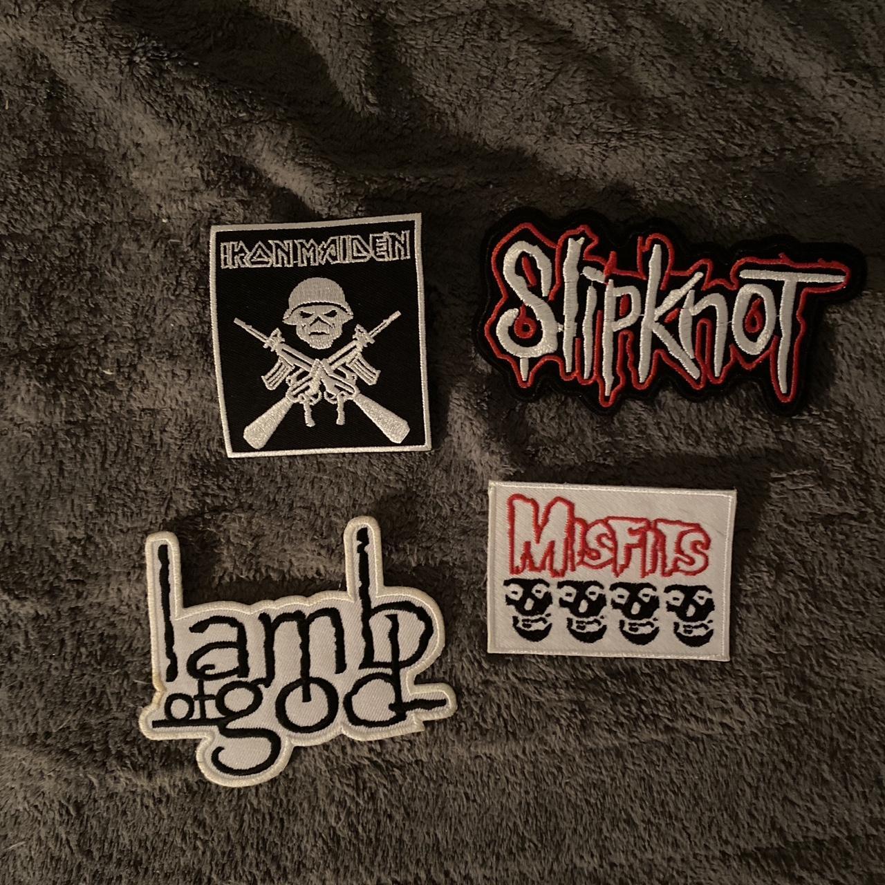 Set of four metal band patches! Slipknot, Lamb of... | Depop