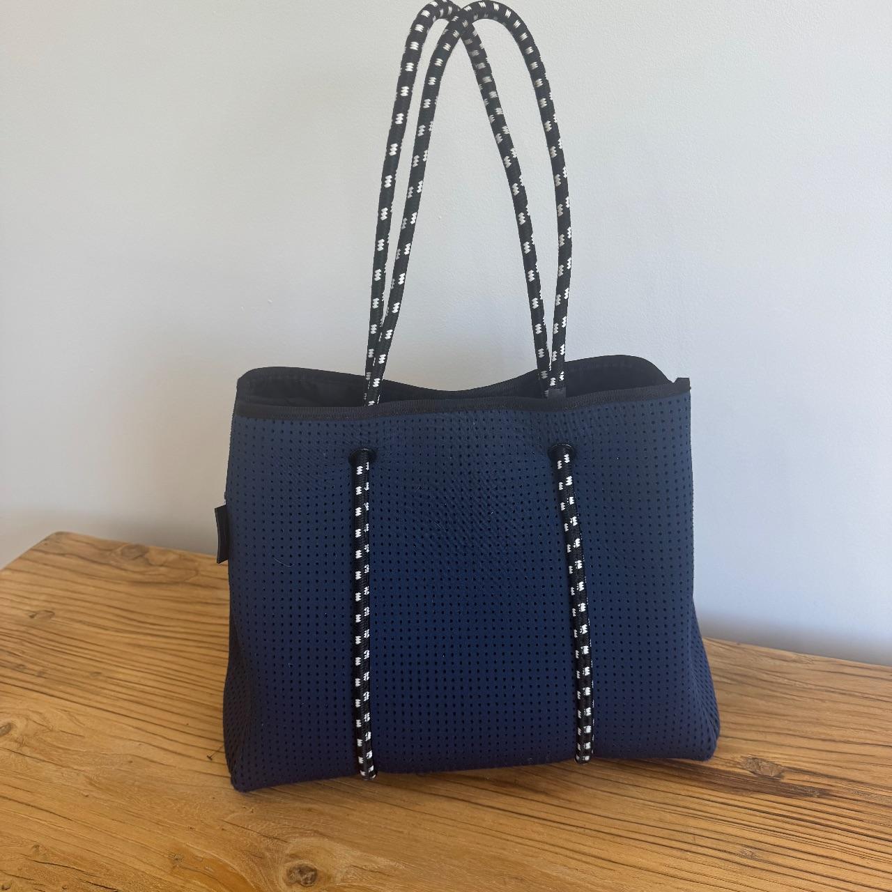 Prene Navy Blue Bag - Pre-loved - Marks included in... - Depop