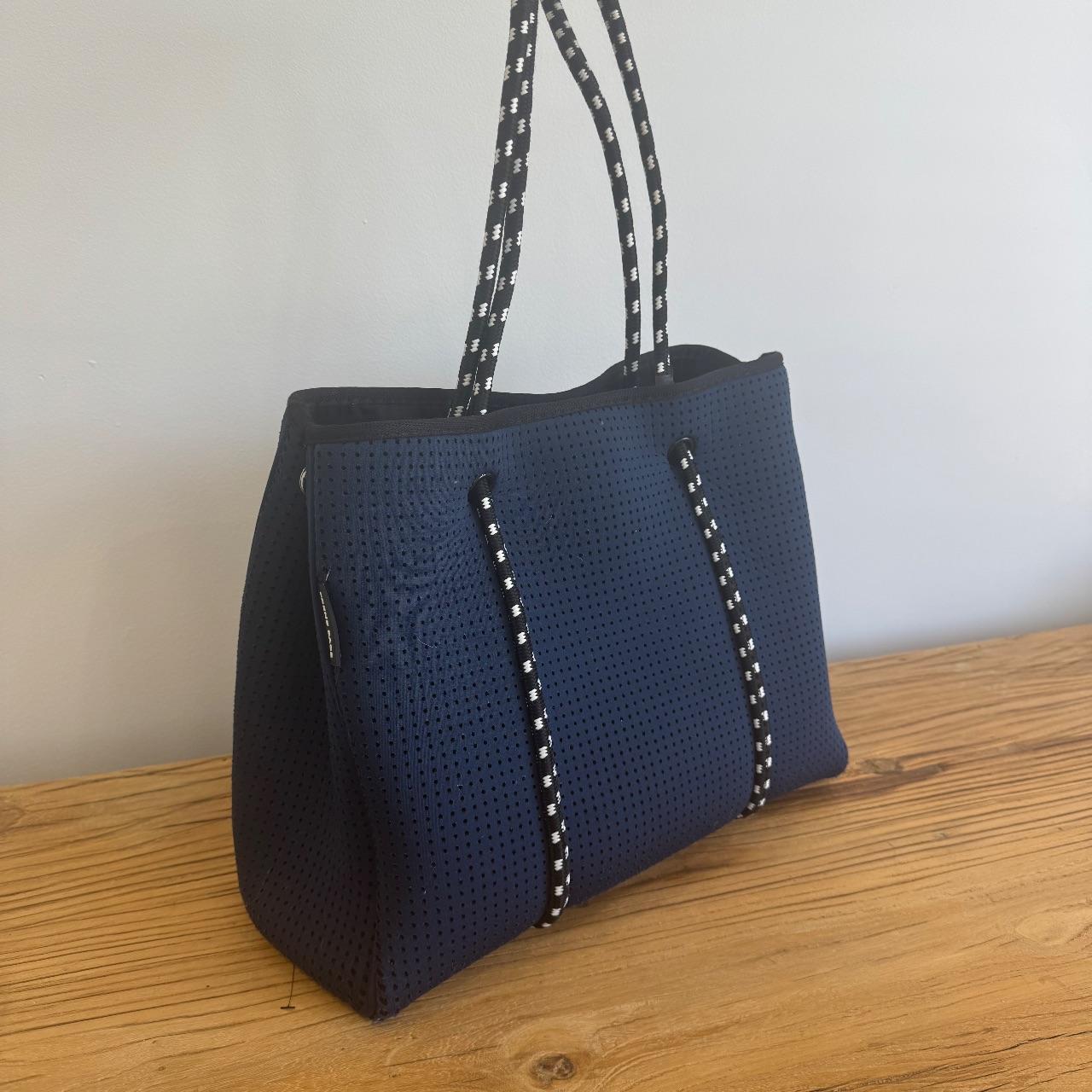 Prene Navy Blue Bag - Pre-loved - Marks included in... - Depop