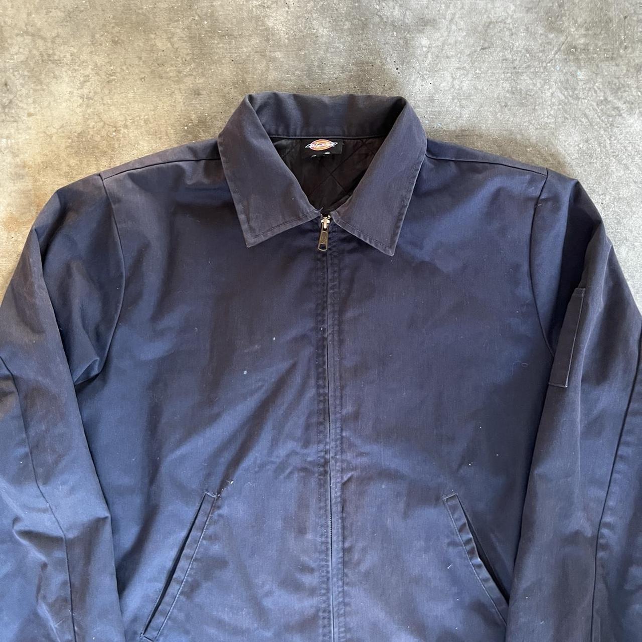 dickies work jacket size L good condition flaws are... - Depop