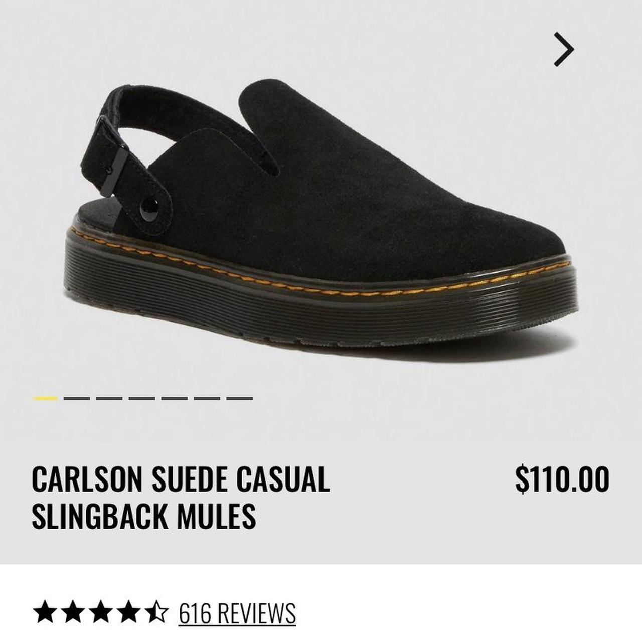 Never worn Doc Marten carlson suede casual sling... - Depop