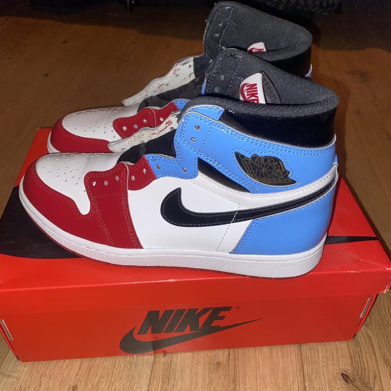 Jordan AJ1 Retro High OG Fearless in mint condition.... - Depop