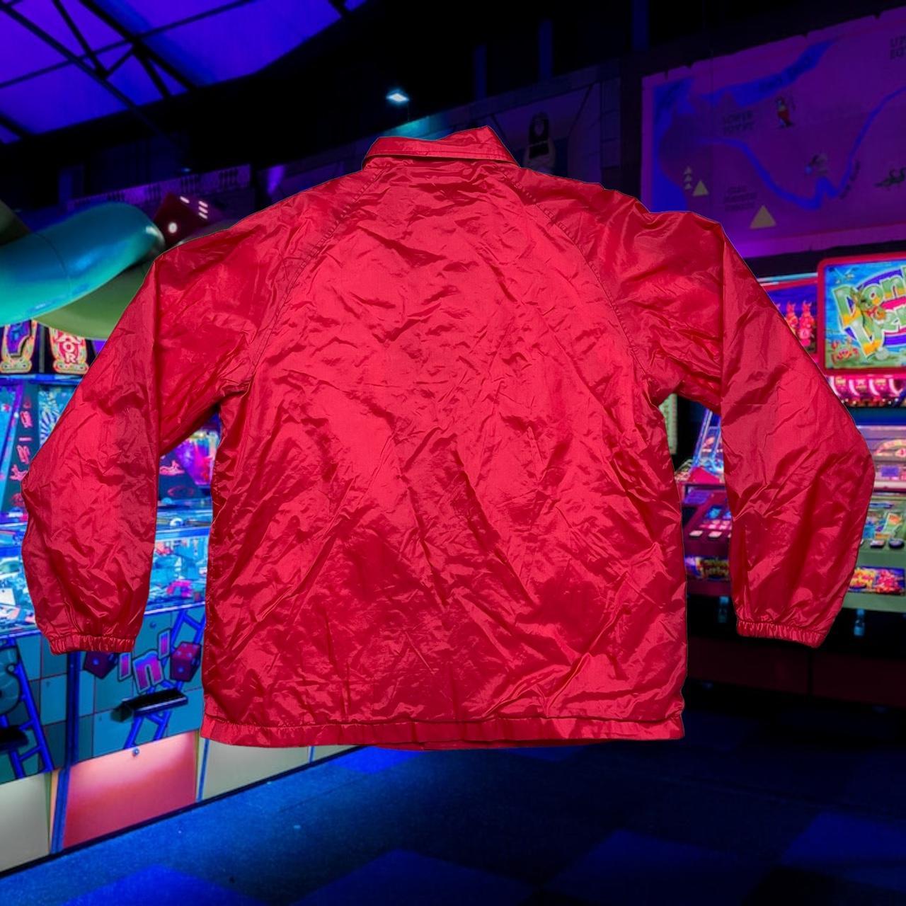 Vintage Boomers! Arcade Windbreaker Jacket Red Size... - Depop