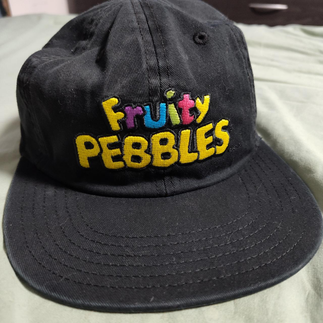 Dumbgood Fruity Pebbles dad-cap. Has strap to adjust... - Depop