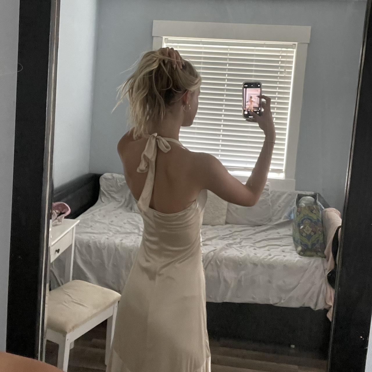 The prettiest silk dress from ruby rox! Perfect for... - Depop