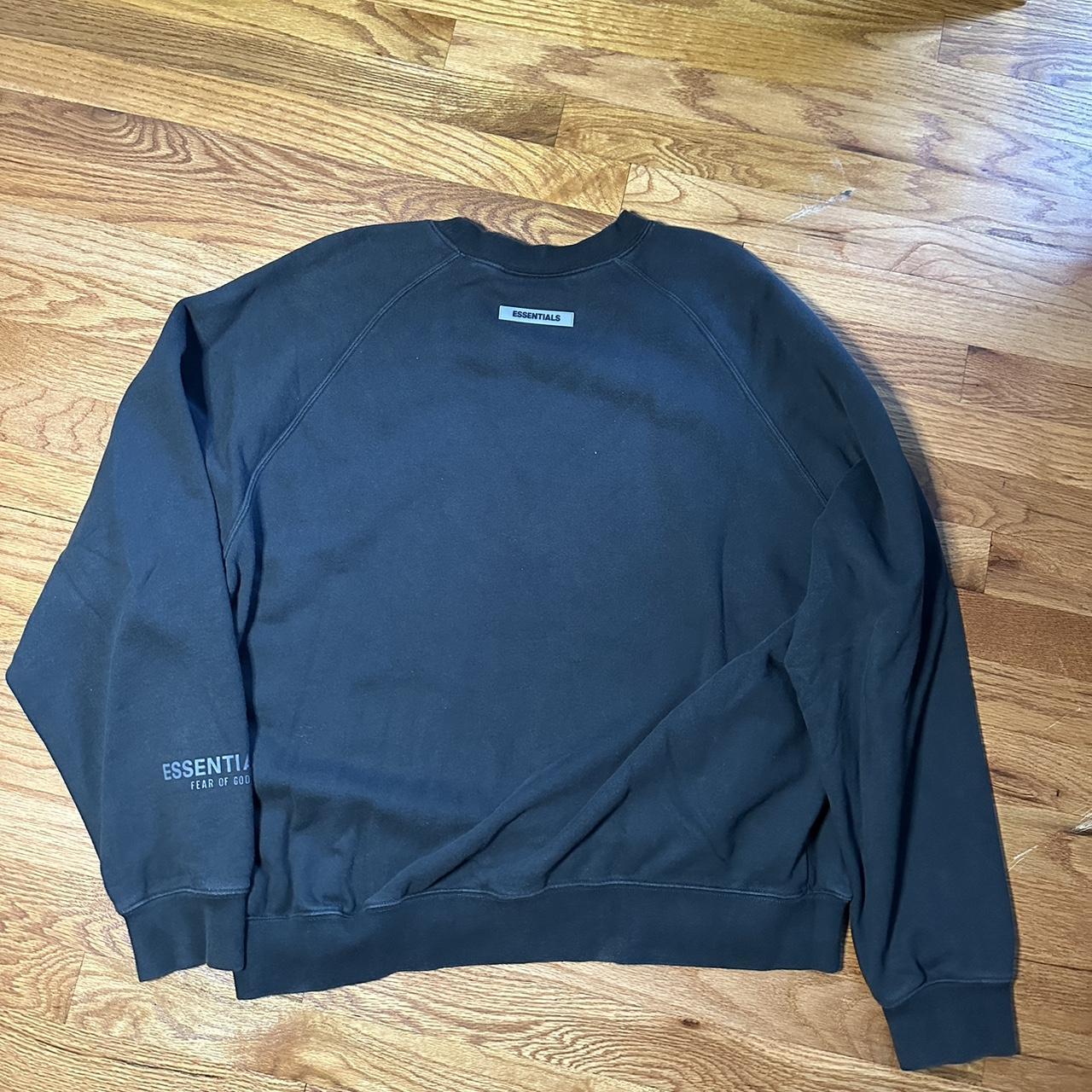 Fear of god essentials crewneck Size L Used ,... - Depop