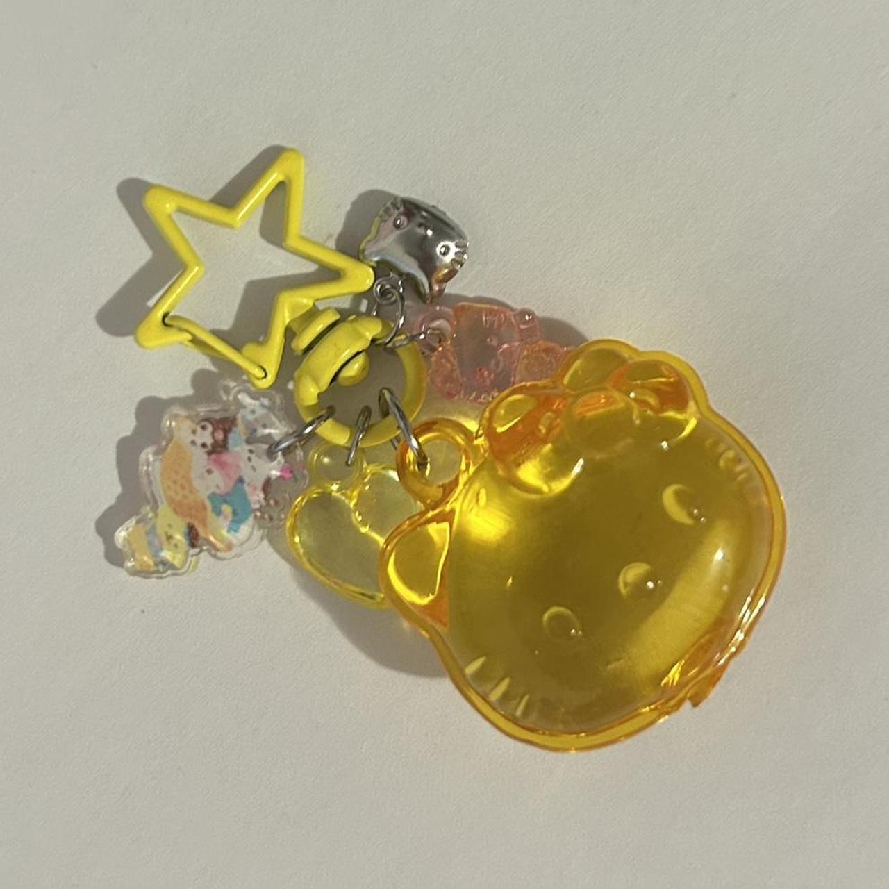 hello kitty junk keychain sanrio ice cream yellow... | Depop