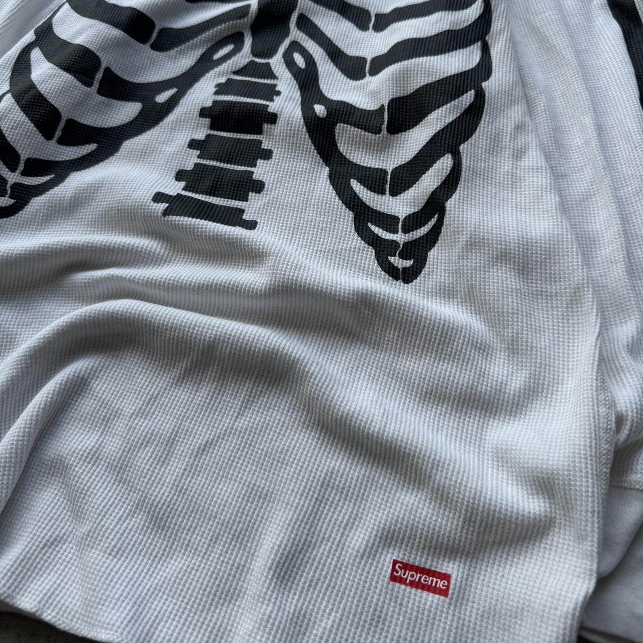 Super crazy supreme skeleton bones thermal grunge... - Depop