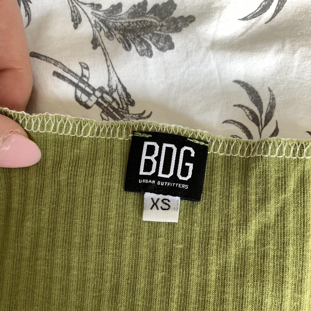 Green BDG urban outfitters vest top. Worn but no... - Depop