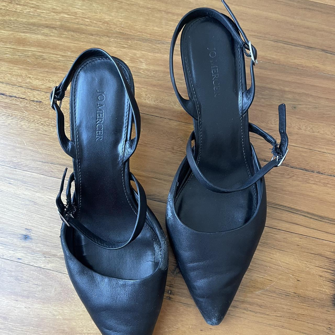 Jo Mecer black work heels. Size 38 / 7 RRP $219.95 - Depop