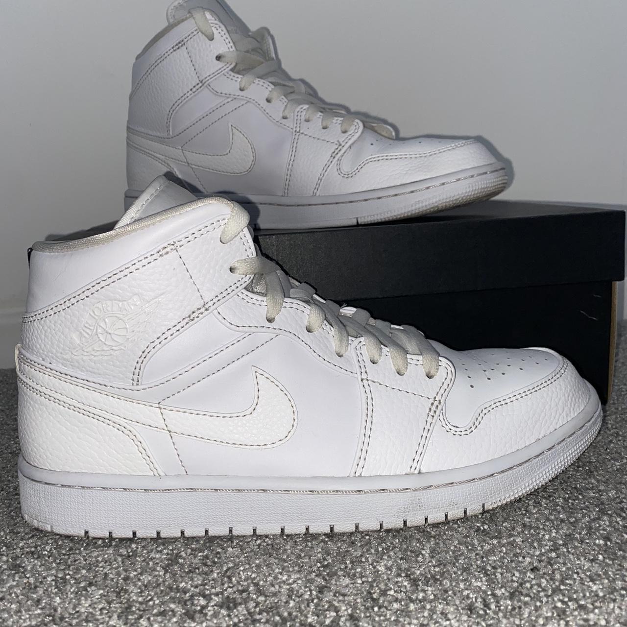 Jordan Men's White Trainers | Depop