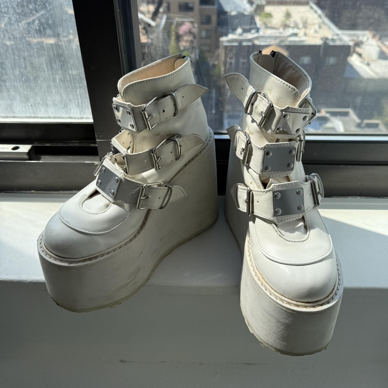 Iconic Demonia buckle platform boots | Depop