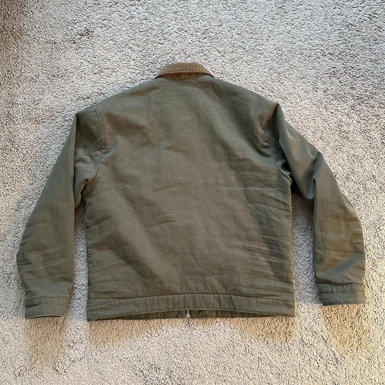 Abercrombie & Fitch Workwear Jacket Olive green... - Depop