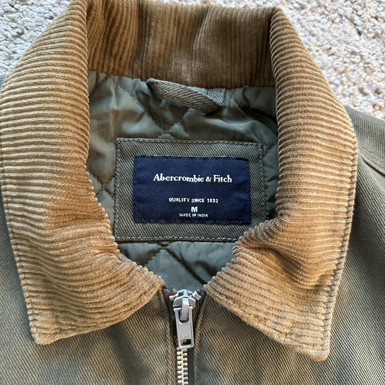 Abercrombie & Fitch Workwear Jacket Olive green... - Depop