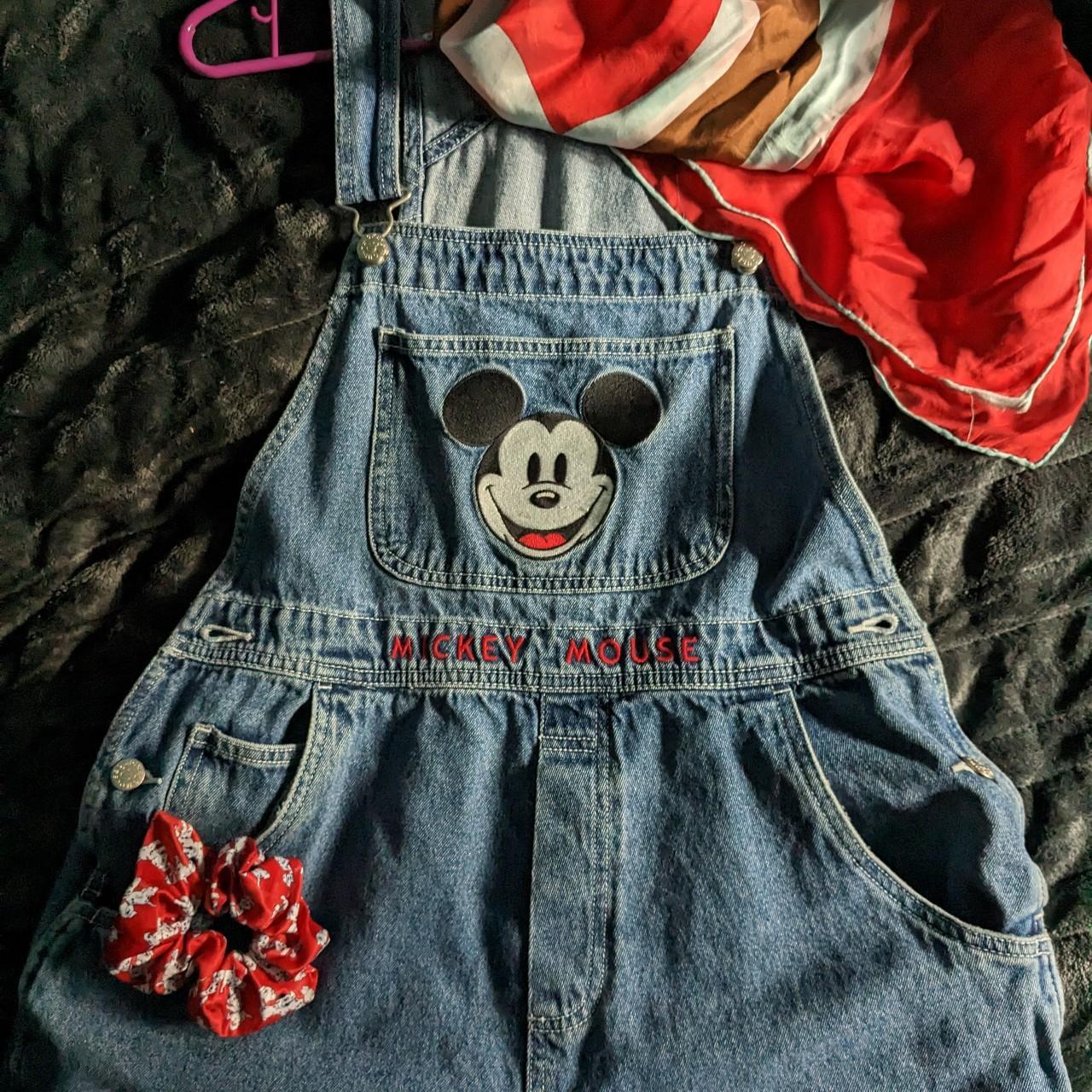 Disney Women's Red and Blue Dungarees-overalls | Depop