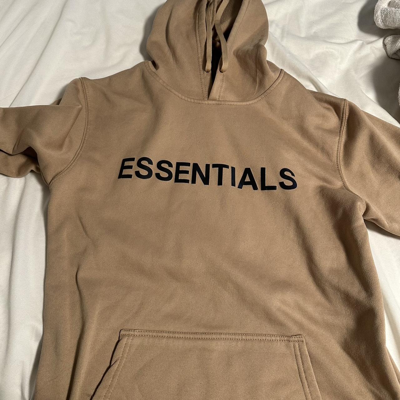Essentials Women's Brown Hoodie | Depop