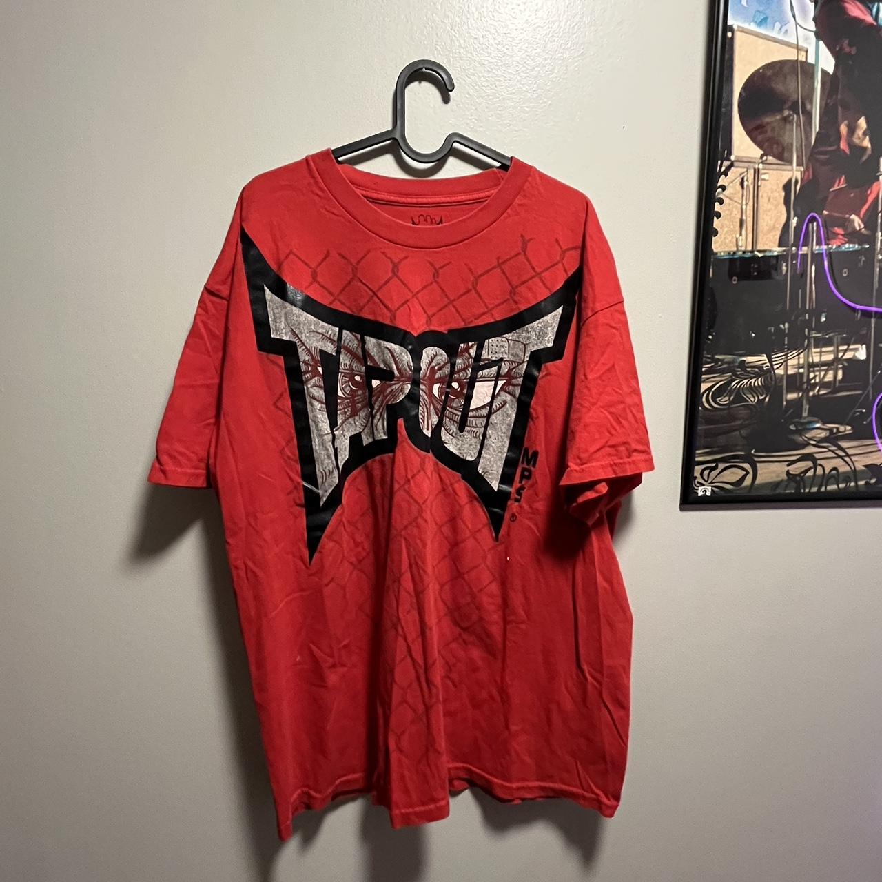 Red Tapout tee #skater | Depop