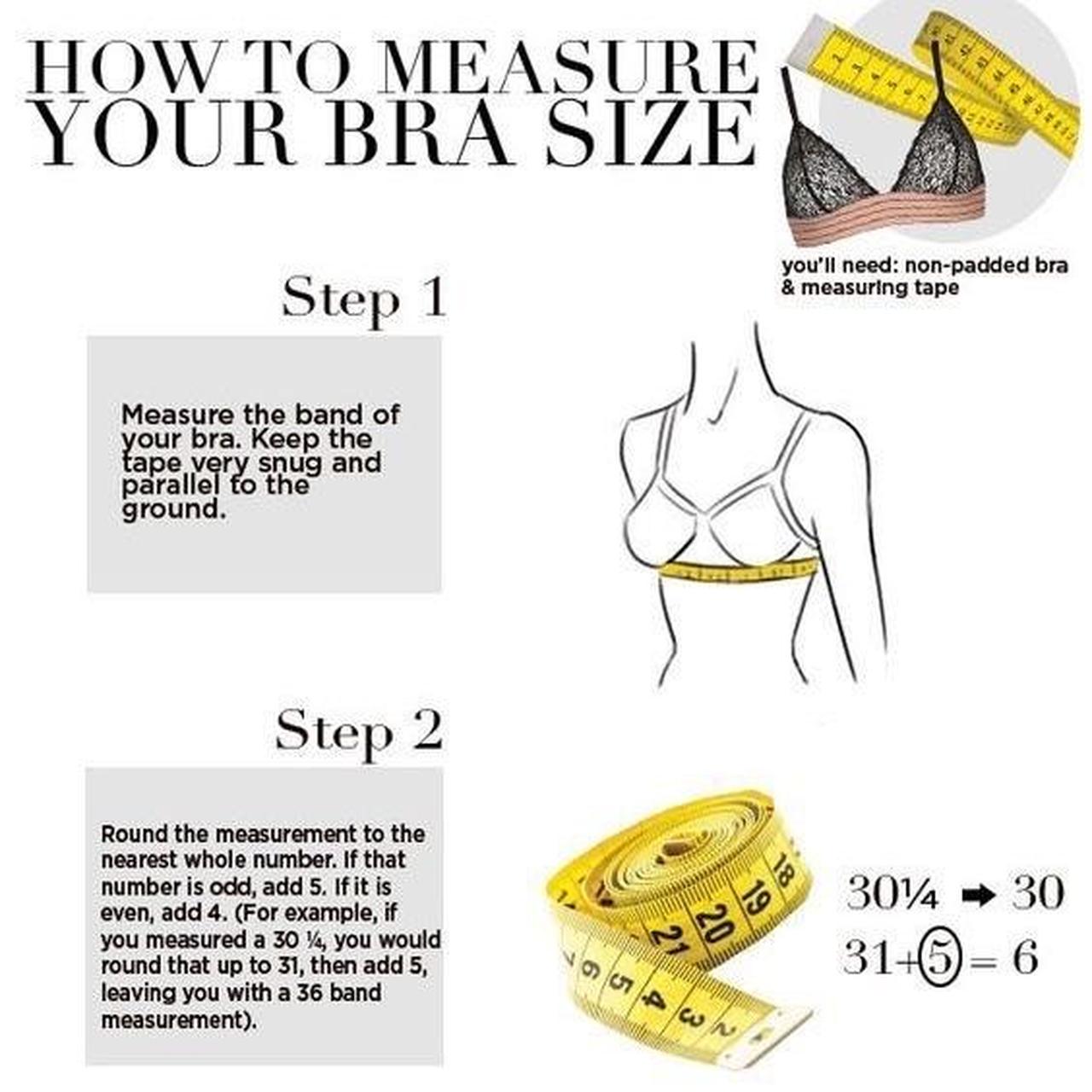 Bra Size Measuring Guide - UK sizing | Depop