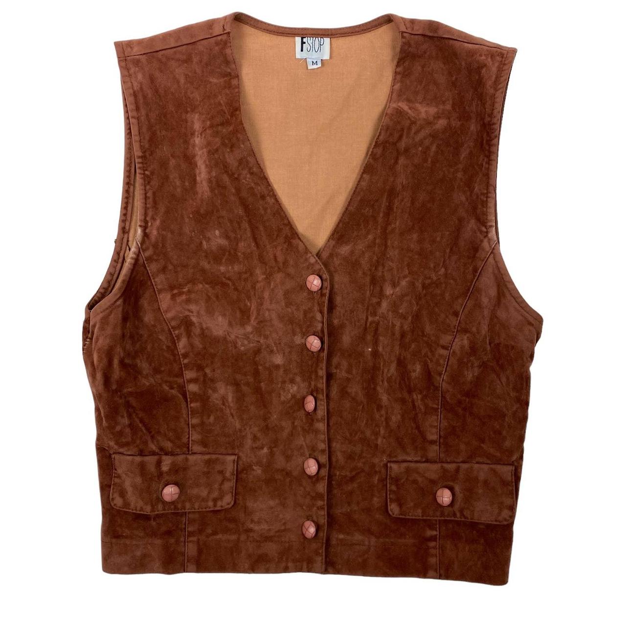Vintage 70s Brown Suede Western Vest Some... - Depop