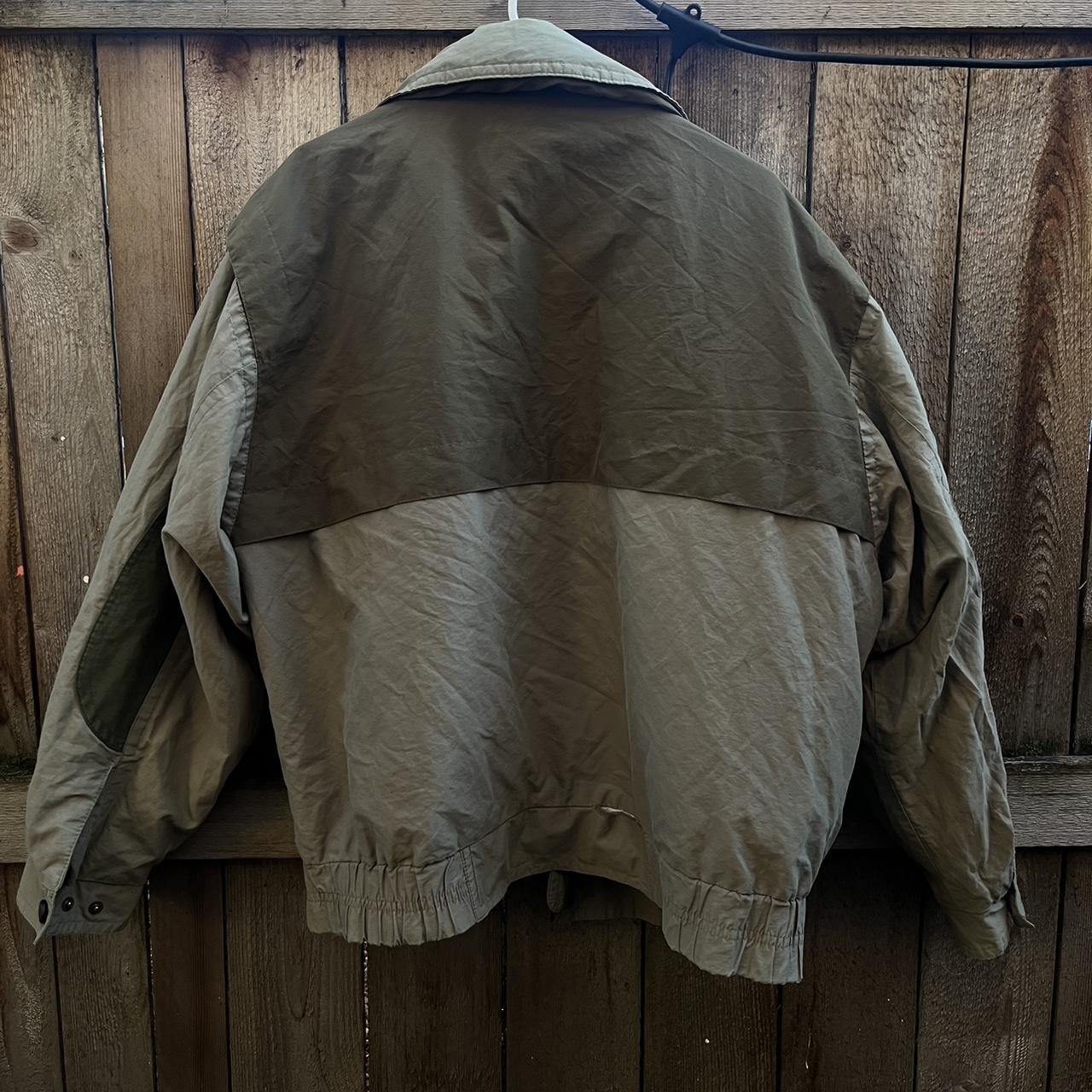 Very nice green/khaki London Fog jacket. Cozy wool... - Depop