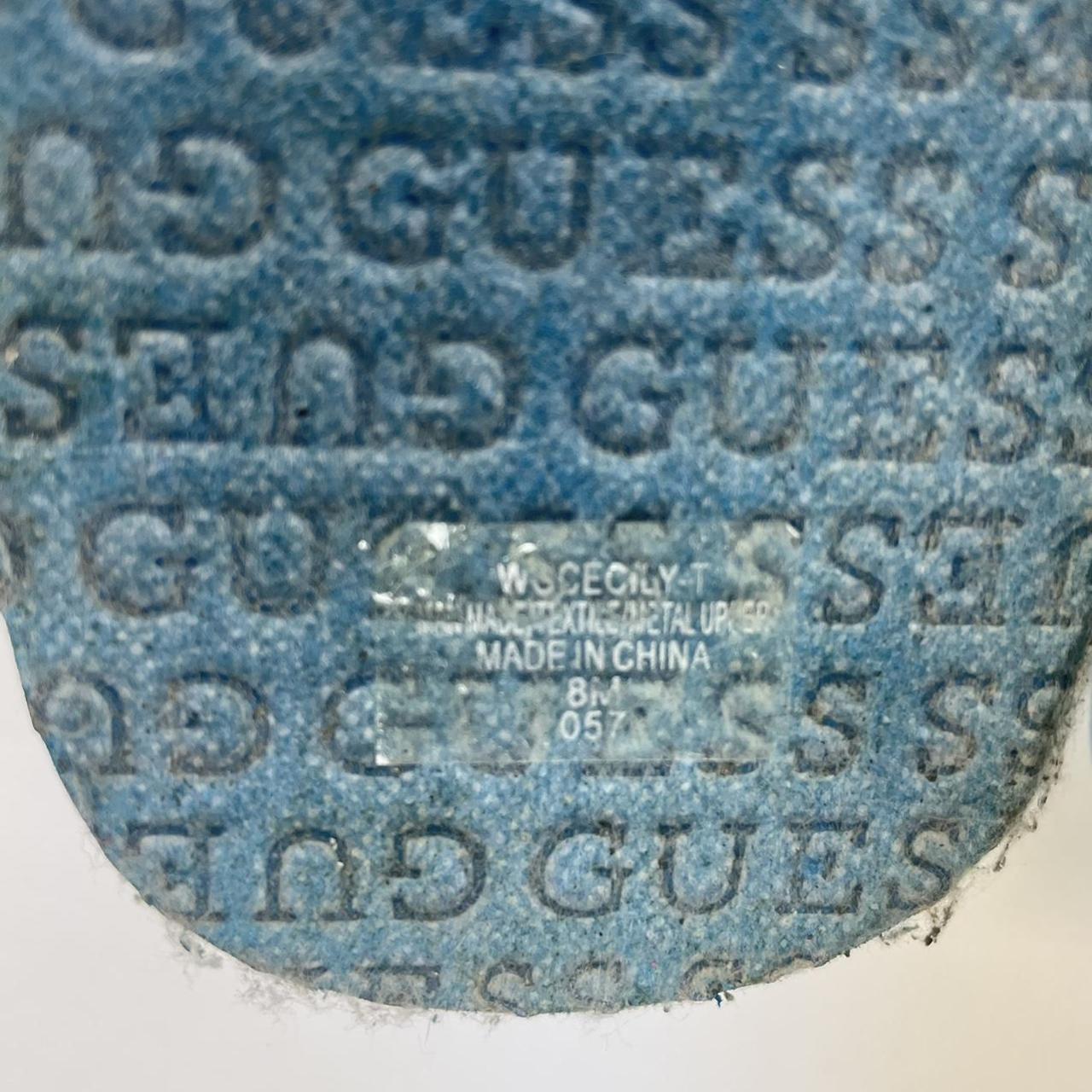 ADORABLE y2k blue Guess platform flip flops! saw ‘em... - Depop