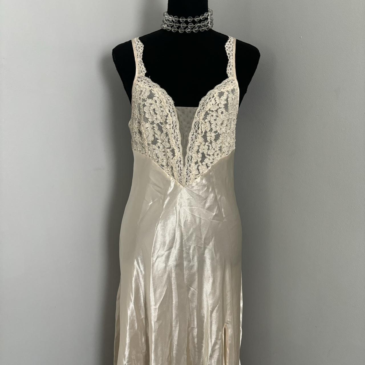 Vintage Gold Label Victorias Secret Lace Dress Lace... - Depop