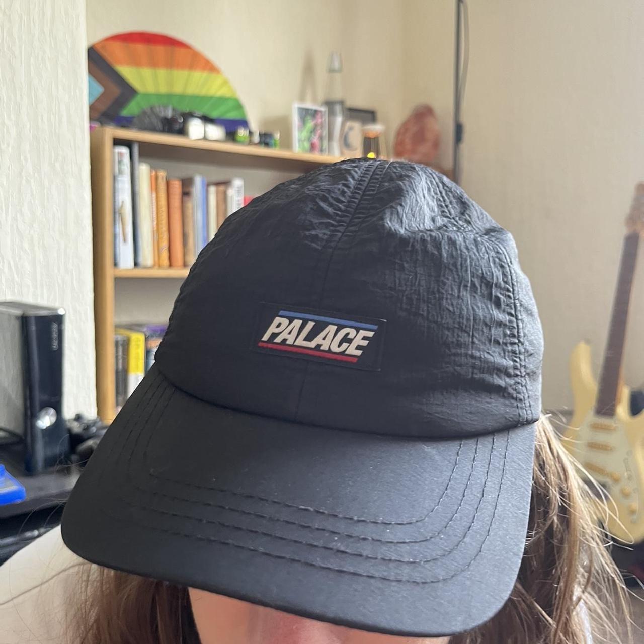 Palace 6 panel Black Cap - Depop