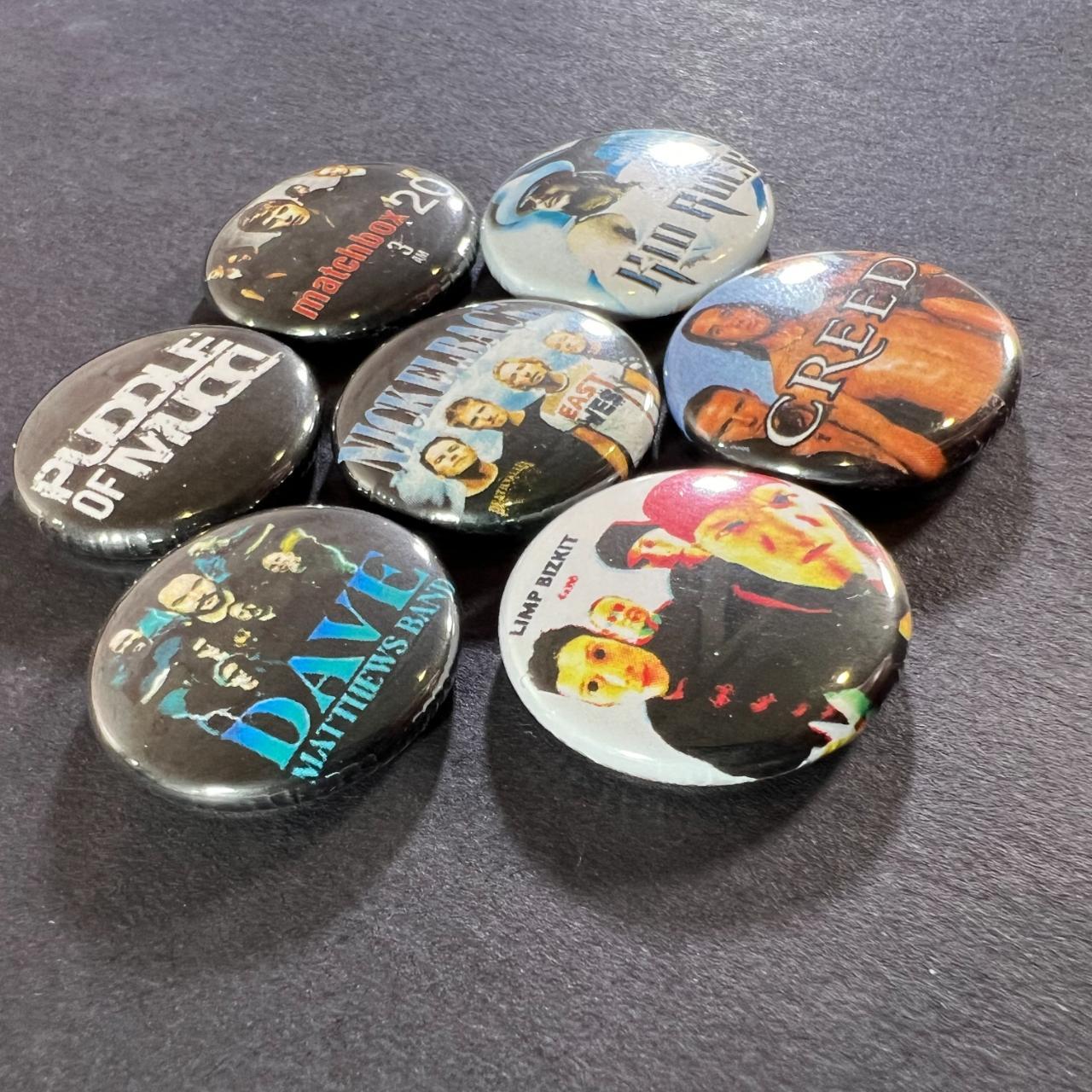 90s Alternative Rock 1 Button Pin Set Includes Depop